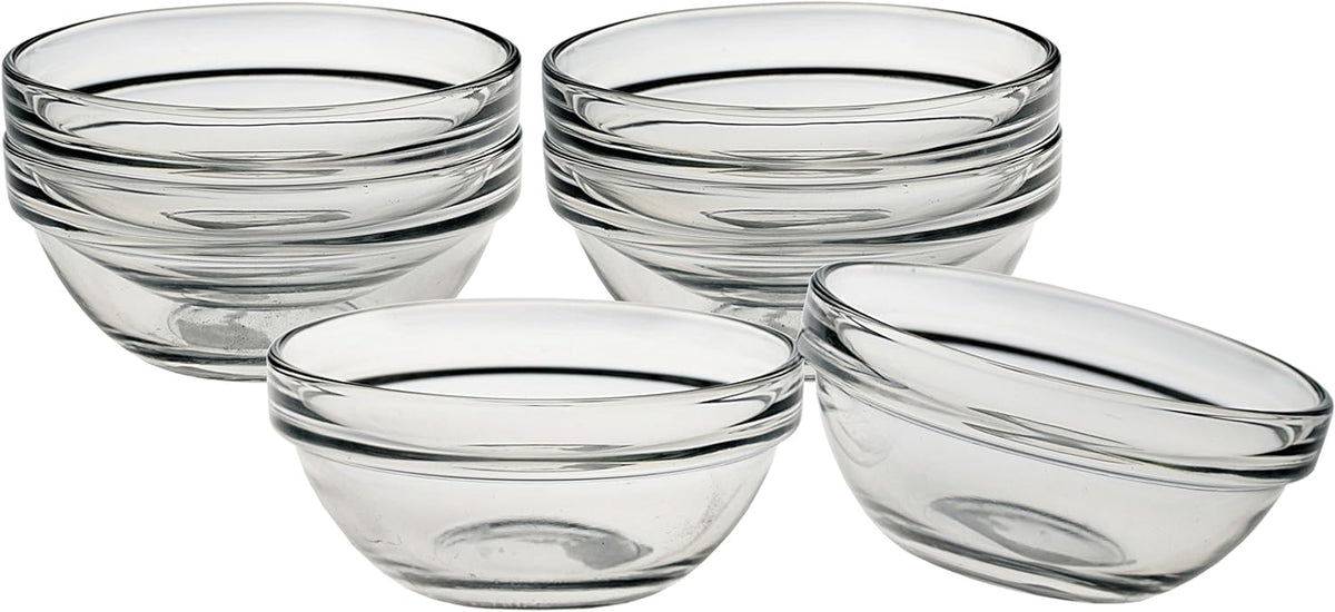 Luminarc Stackable 3-1/2 Inch Pinch Glass Bowl, Set of 4 – areHandmade