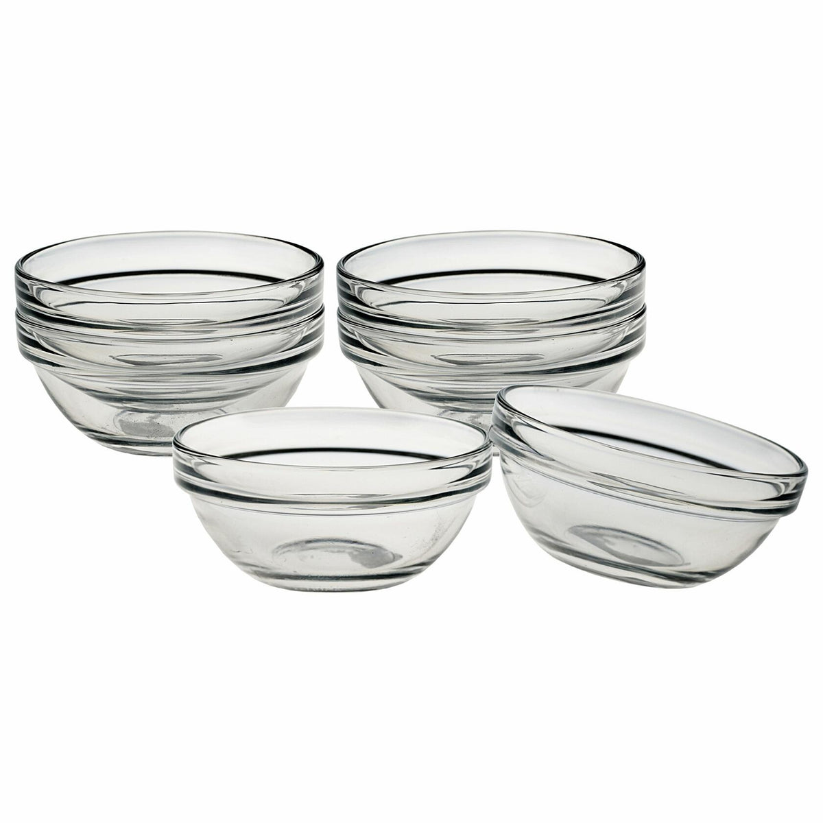 Luminarc Stackable 3-1/2 Inch Pinch Glass Bowl, Set of 6 – areHandmade