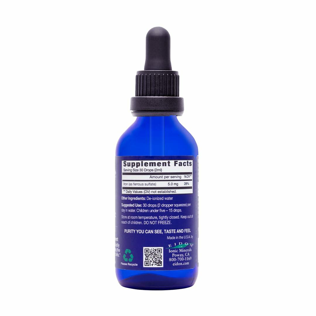 Eidon Iron Liquid Concentrate - Liquid Iron Supplement for Women & Men ...